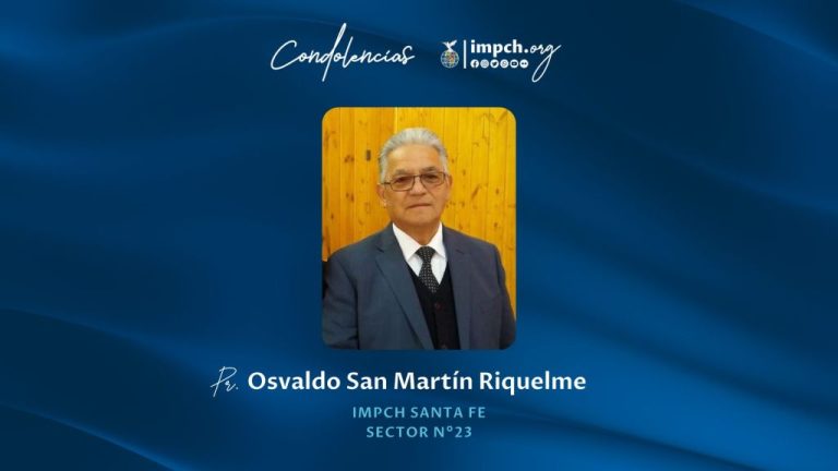 Condolencias por fallecimiento Pastor Osvaldo San Martín Riquelme ...